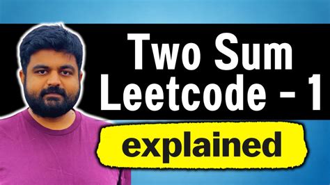 Two Sum Leetcode 1 Explained Java Youtube
