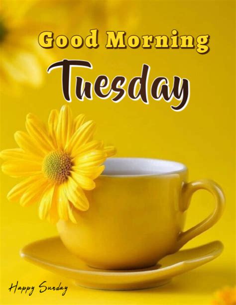 Orange Pastel Good Morning Tuesday Flyer Us Letter Template
