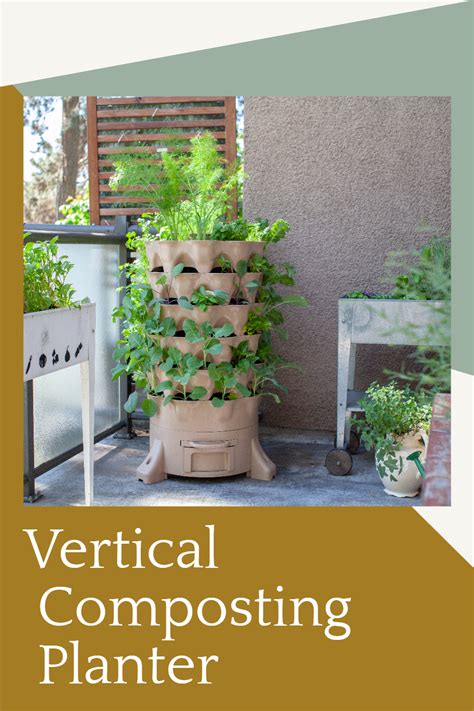 Transform Your Deck With A Composting Planter Compost Vertical Planter Eco Friendly Garden