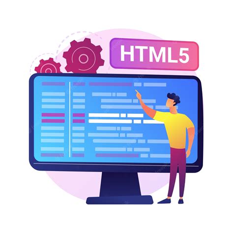 Free Vector Html5 Programming Internet Website Development Web Application Engineering