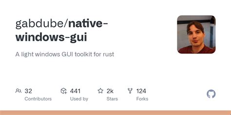 GitHub Gabdube Native Windows Gui A Light Windows GUI Toolkit For Rust