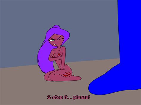 Highres Blue Stickman Breasts Hyuns Dojo Jade Rhg Losing Medium Breasts Purple Hair