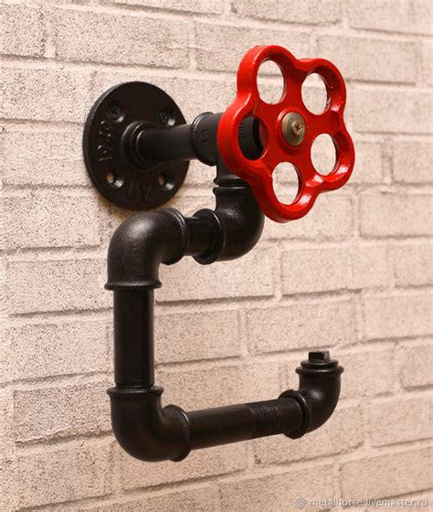 Держатель для туалетной бумаги в стиле лофт, индастриал, стимпанк на ...