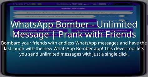 Whatsapp Bomber Unlimited Message Prank With Friends Codingkaro