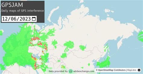 Gpsjam Gps Gnss Interference Map