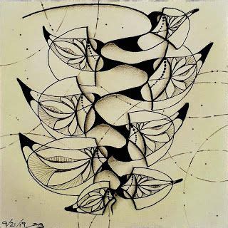 Square One Week Of September With Sikito Overlaid Over Aloha Tangle Pattern Mandala Art