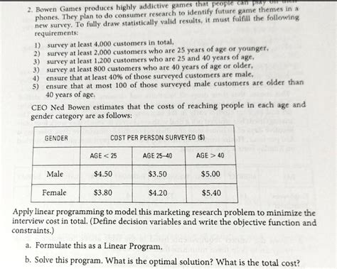 solved formulate the lp and create a spreadsheet model to