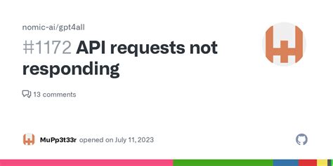 Api Requests Not Responding · Issue 1172 · Nomic Aigpt4all · Github