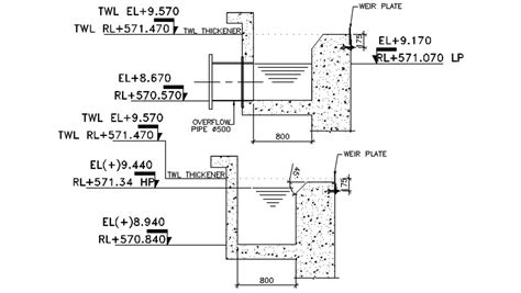 Handrail Post Section Detailed Plans Are Given In This 2d Autocad Dwg Drawing Download The Free