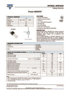 Power Mosfet Vishay Power Mosfet Vishay Pdf Pdf4pro