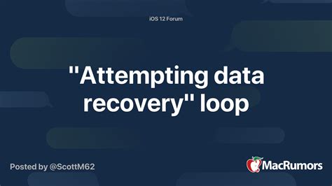 Attempting Data Recovery Loop Macrumors Forums