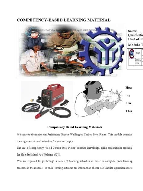 Cblm Smaw 1 Pdf Welding Construction