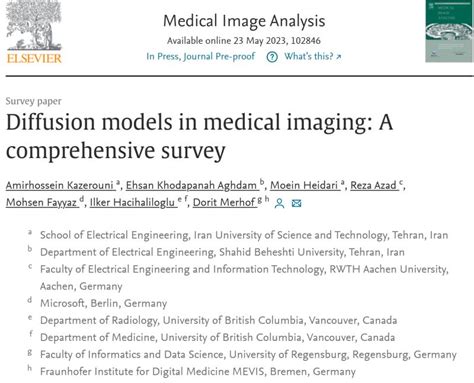 Ehsan Khodapanah Aghdam On Linkedin Computervision Medical Diffusion Deeplearning