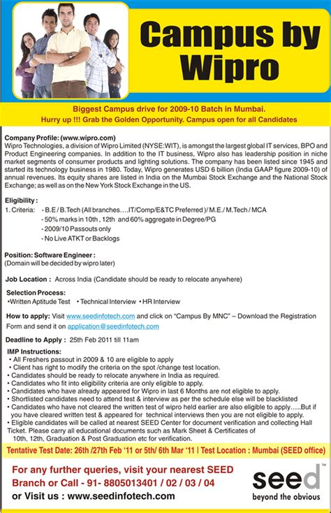 Can I Sit For Wipro Infosys TCS And Other Campus Placement Having Secured In Th In