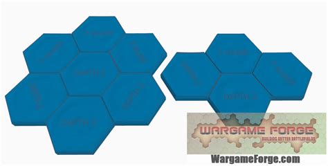 Download File Depth 2 Water 4 And 7 Hex Tile Clusters Hex Map Scale • 3d Print Object ・ Cults