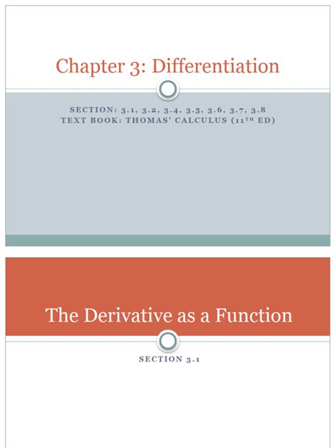 Differentiation And Its Rules Pdf Derivative Function Mathematics