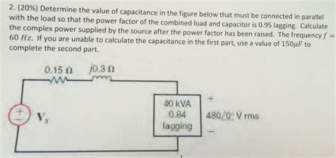 Solved Determine The Value Of Capacitance In The Figure Chegg