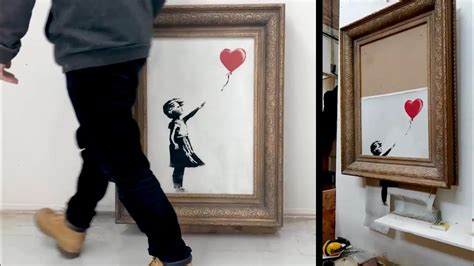 Shredding Banksys The Girl And Balloon