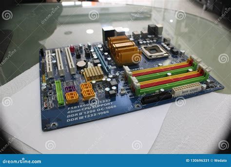 Computer Mainboard Cpu Socket Stock Image Image Of Computer Card