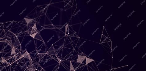 Premium Photo Abstract Technology Background Network Connection Structure 3d Rendering