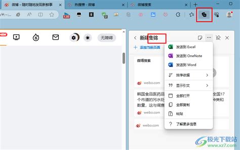 Edge浏览器怎么使用集锦功能？ Edge浏览器使用集锦功能的方法 极光下载站