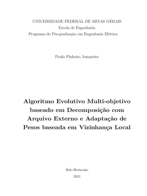 Preenchível Online Algoritmo Evolutivo Multi objetivo Fax Email Impressão pdfFiller