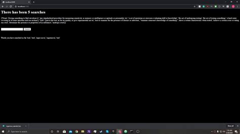 Python Web Word Dictionary With Flask Tutorial Youtube