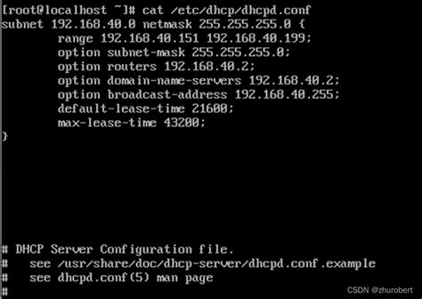 redhat8 dhcp服务器搭建 rhel8 dhcp 服务器 csdn博客