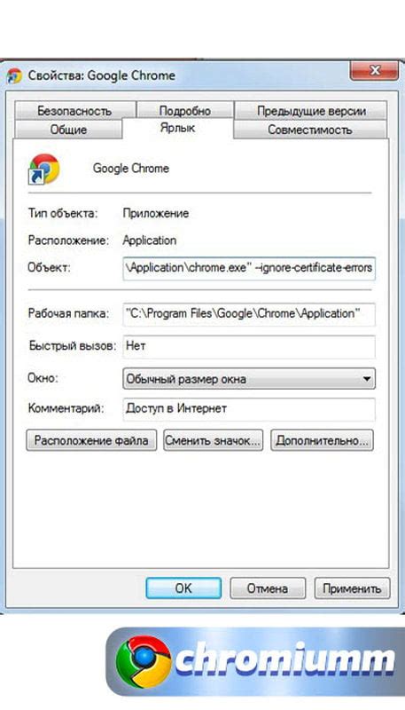 Ignore Certificate Errors Chrome