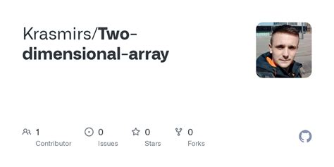 Github Krasmirstwo Dimensional Array