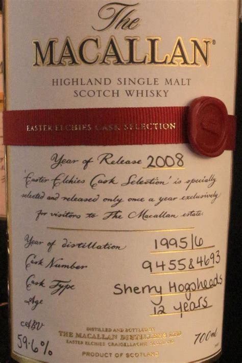 Macallan Easter Elchies Cask Selection 麥卡倫 莊園系列原酒 700ml 52 3 59 7