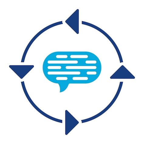 Premium Vector Feedback Loop Duotone Illustration