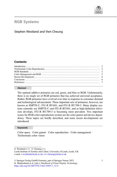 PDF RGB Systems