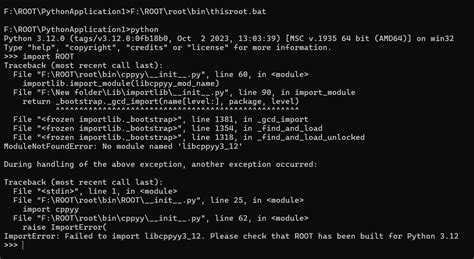 Root Installation WINDOWS Page Newbie ROOT Forum