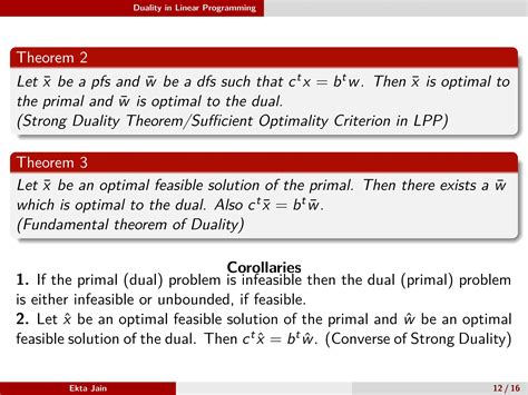 Presentation On Duality Theory In Operations Research PDF Computing Technology Computing