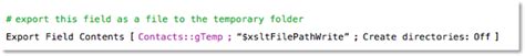 Export Custom Headers From Filemaker To Excel