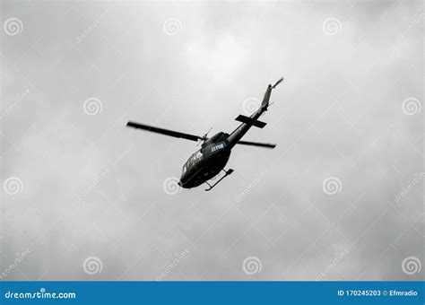 Hh 1h Iroquois Helicopter Static Display Lrafb Editorial Photo 231330969