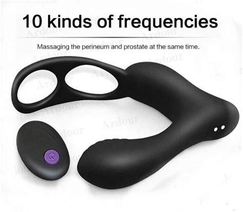 Ardour Prostate Massage 10 Frequency Vibrator Remote Control Anal Strap