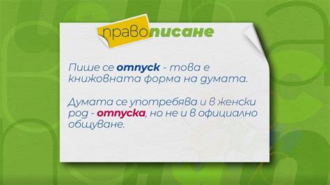 Как се пише отпуск Българска национална телевизия