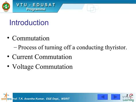 Thyristor Commutation Techniques Ppt