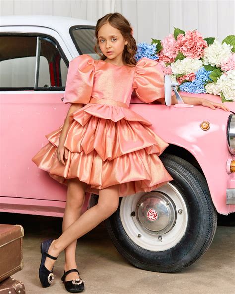 Платья для девочек Роскошь с детства Познакомьтесь с «Моти Цвета золотистый черный