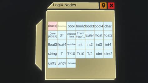 Logix Menu Input Neos Wiki