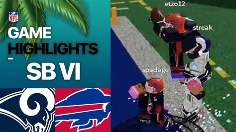 Rams Vs Bills Superbowl Vi Highlights Afl S6 Youtube