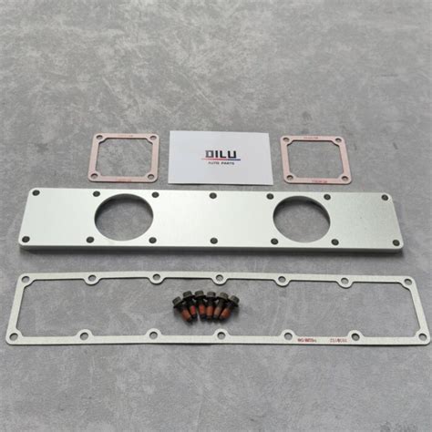 6bt Billet High Flow Intake Manifold Plenum Plate With 3 Inch Holes