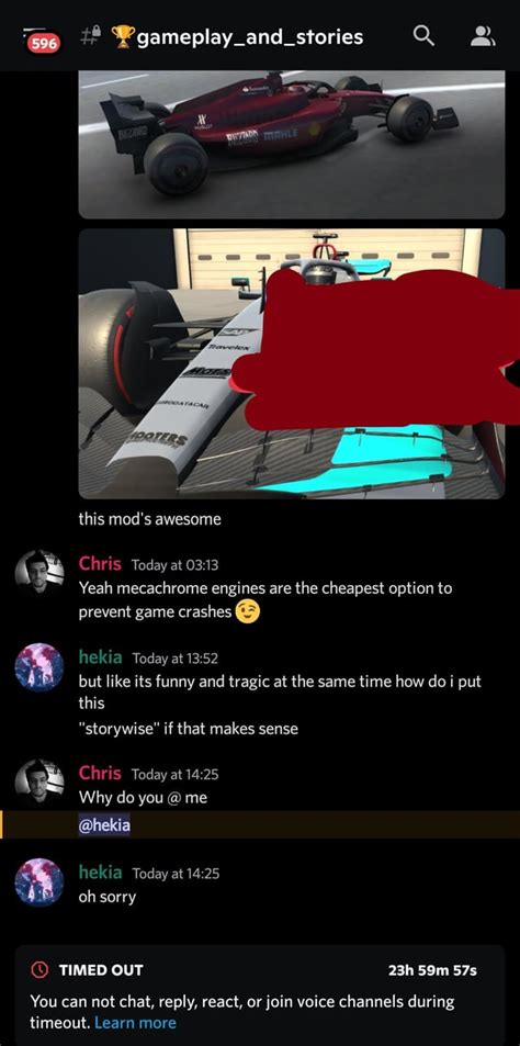 Fire Fantasy A Motorsport Manager Mod Discord Mod Times Me Out For A