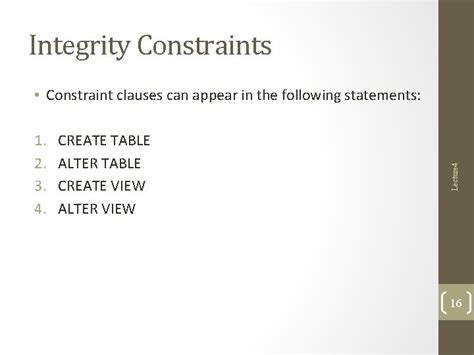Lecture 4 Lecture 5 Sql Overview Oracle Data