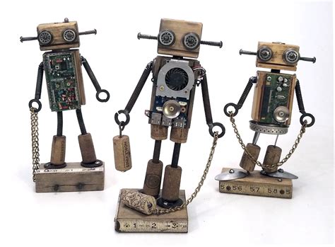 Wood Techie Robot Sculptures In 2024 Robot Sculpture Sculpture