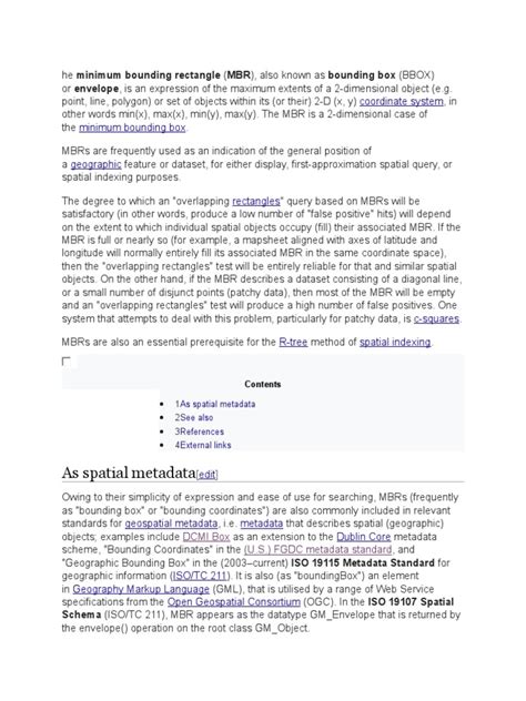 As Spatial Metadata Coordinate System Minimum Bounding Box Pdf Information Science