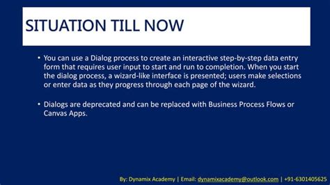 Microsoft Dynamics 365 V9 Deprecated Features Dialog Process Replacement Ppt Free Download