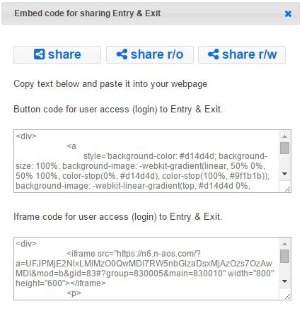 Generate Embed Code N Aos